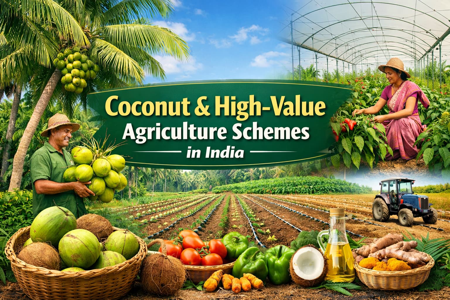 Coconut Promotion & High-Value Agriculture Schemes in India: Boosting ...